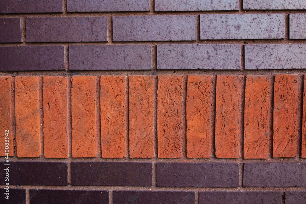 textured brick wall with vertical and horizontal lines of brick Stock ...