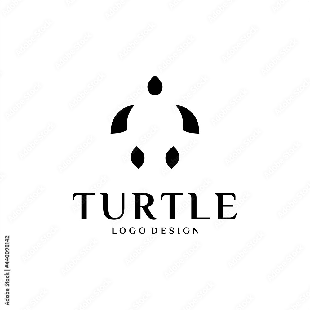 turtle abstract logo terrapin tortoise in undersea vector Stock Vector ...