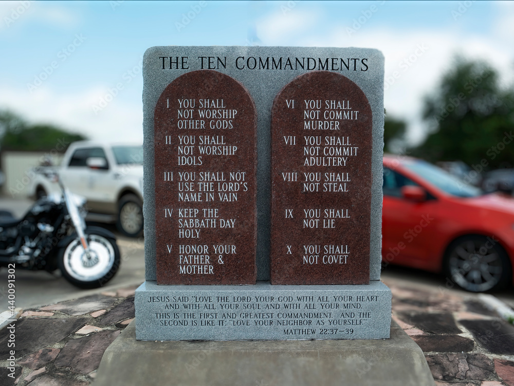 The Ten Commandments Stock Photo | Adobe Stock