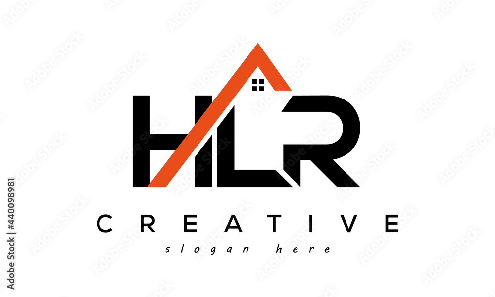 HLR letters real estate construction logo vector Stock Vector | Adobe Stock
