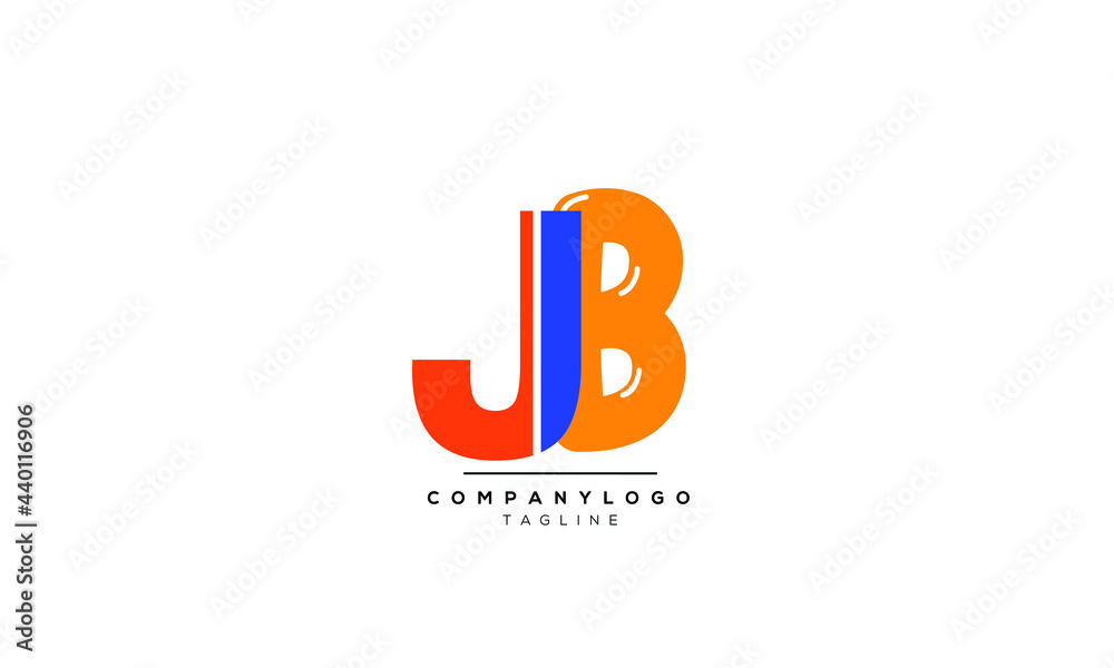 Alphabet letters Initials Monogram logo JB, JB INITIAL, JB letter Stock ...