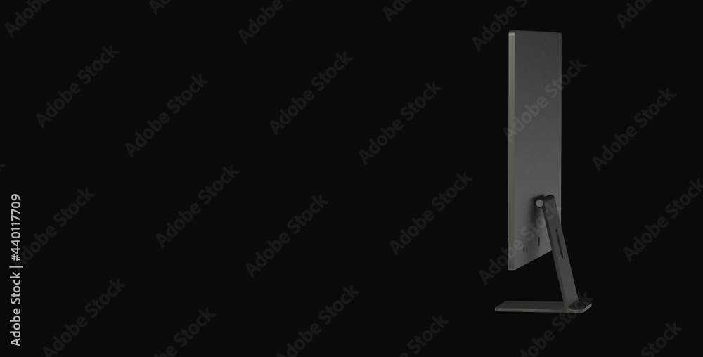 Workspace blank screen desktop computer, Mockup computer background ...