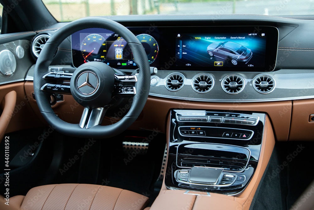 Mercedes-Benz's new E-Class model E 300 has luxury interior design ...