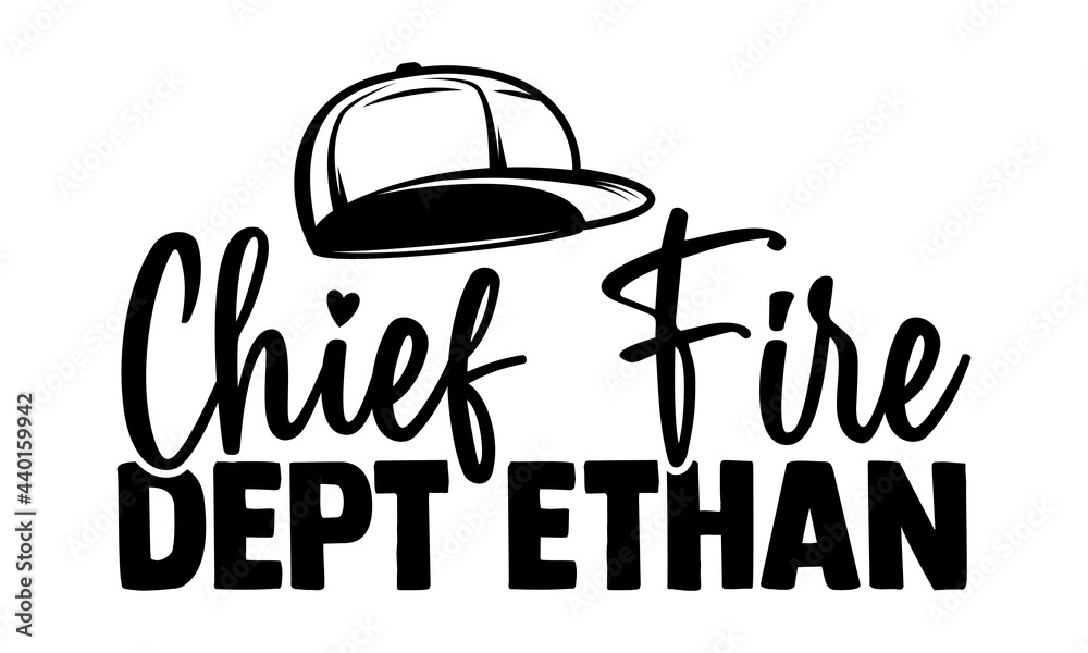 Chief fire dept ethan- Firefighter t shirts design, Hand drawn ...