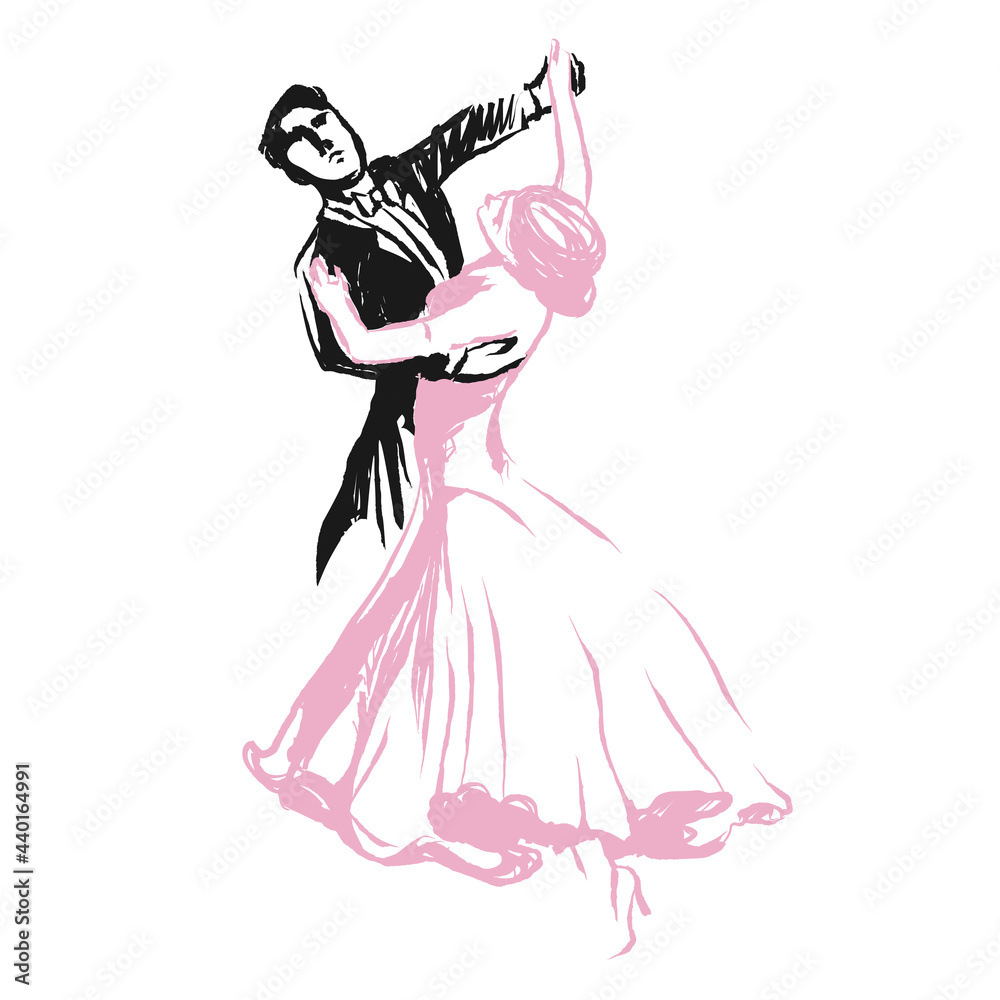 Waltz Dancing Drawing