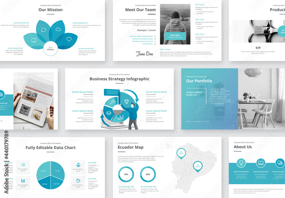 Business Presentation Stock Template | Adobe Stock