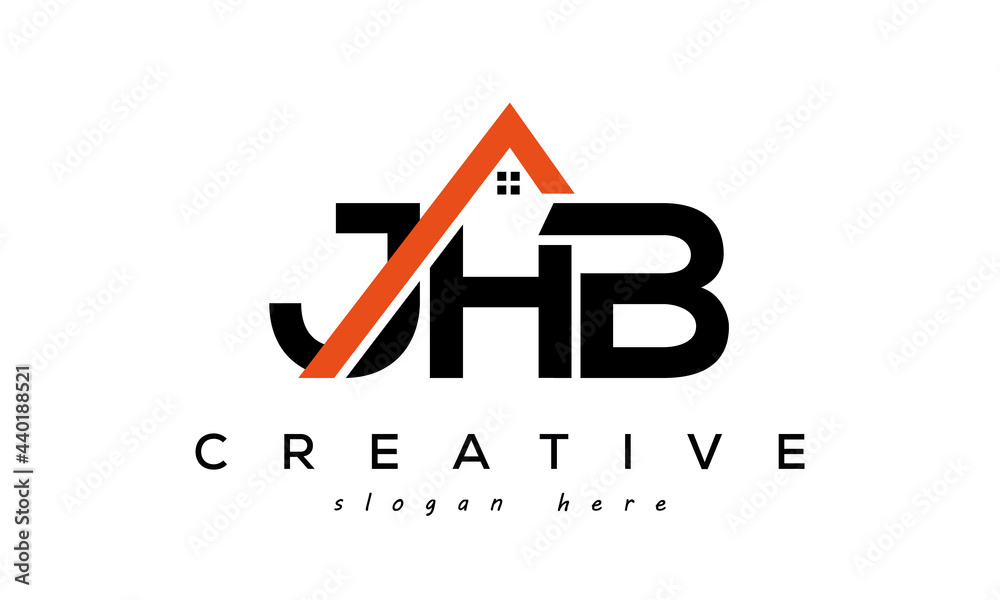 initial JHB letters real estate construction logo vector Stock Vector ...