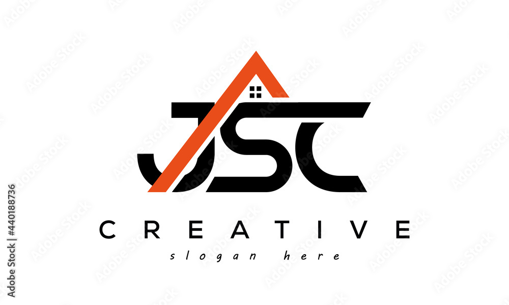 initial JSC letters real estate construction logo vector Stock Vector ...