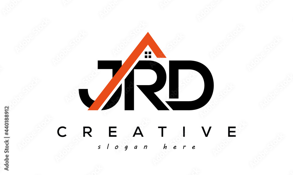 initial JRD letters real estate construction logo vector Stock Vector ...