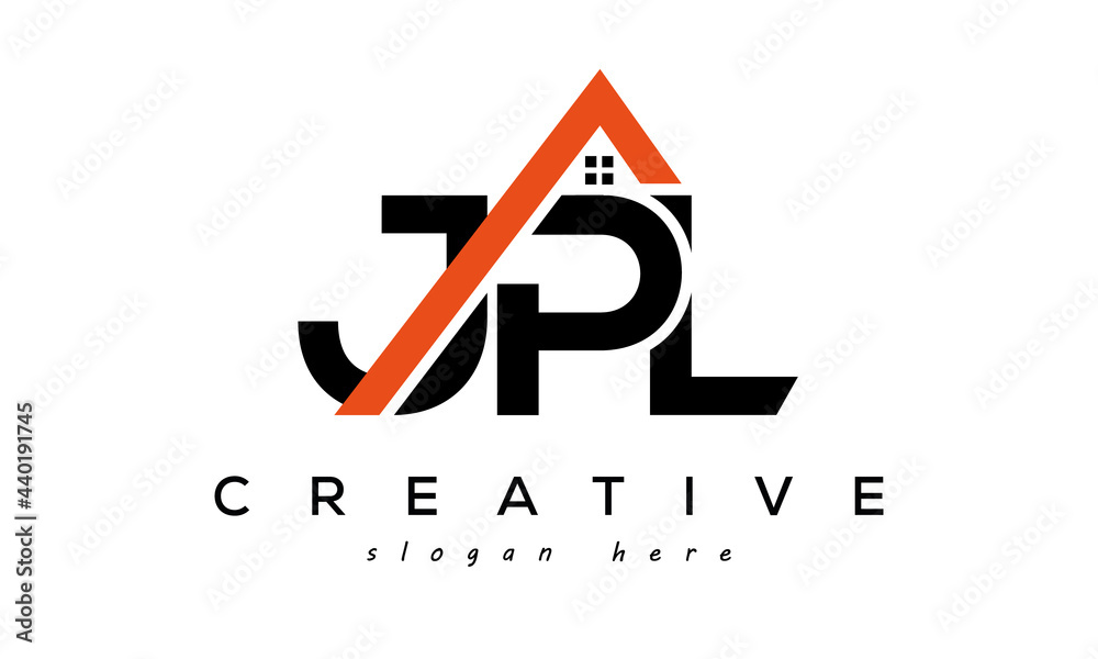 JPL letters real estate construction logo vector Stock Vector | Adobe Stock
