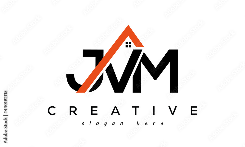JVM letters real estate construction logo vector Stock Vector | Adobe Stock
