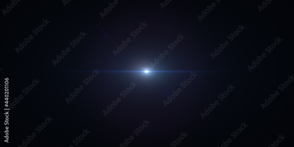 lens flares for photography and anamorphic lens flare. 3d render. Stock ...