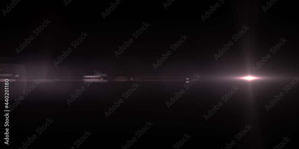 lens flares for photography and anamorphic lens flare. 3d render. Stock ...