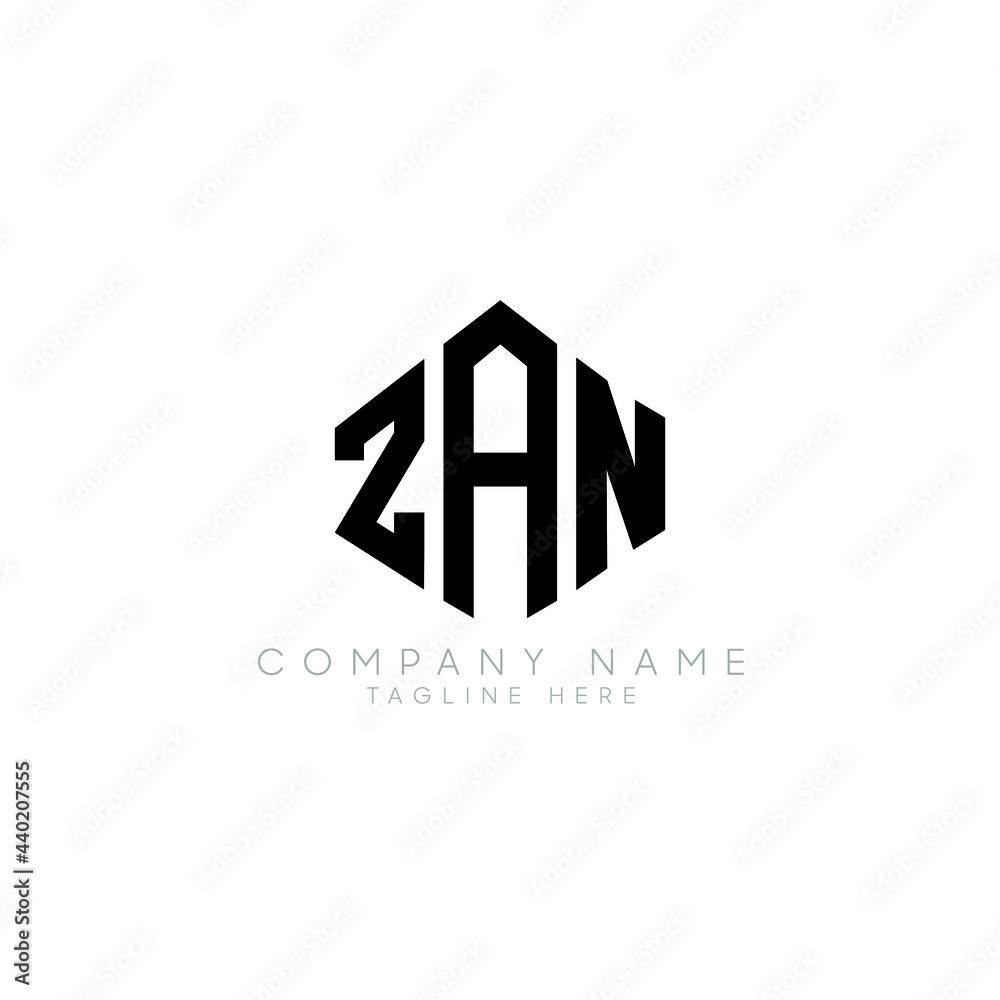 ZAN letter logo design with polygon shape. ZAN polygon logo monogram ... ZAN letter logo design with polygon shape. ZAN polygon logo monogram ...