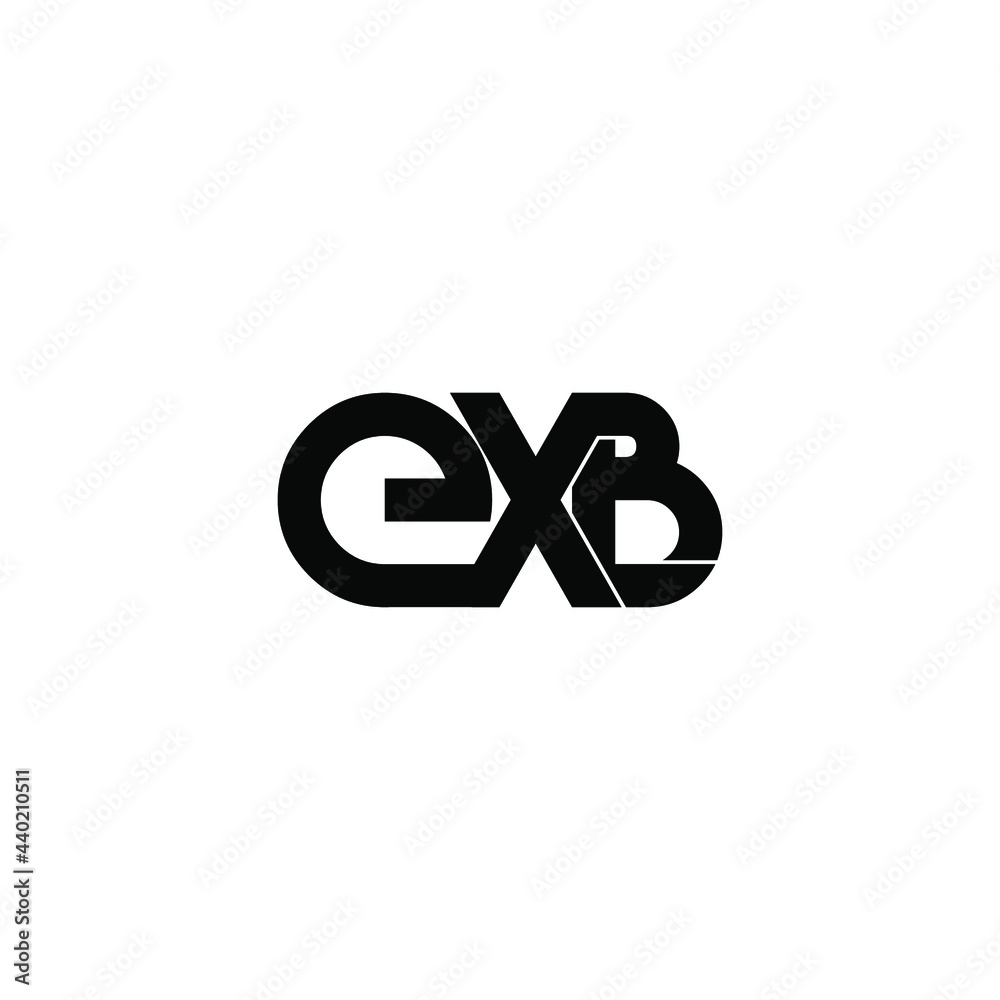exb letter original monogram logo design Stock Vector | Adobe Stock