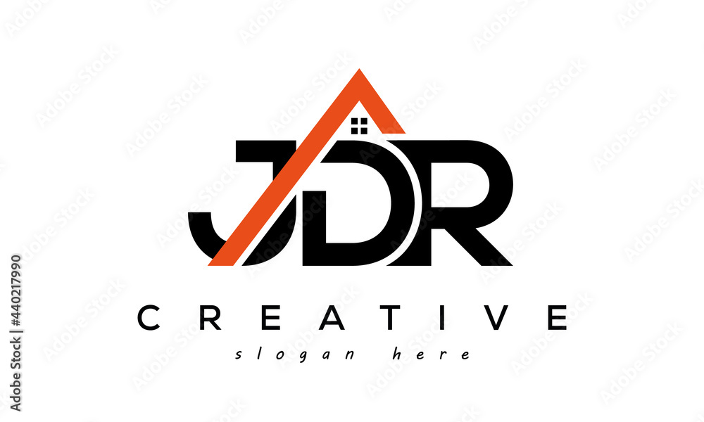 JDR letters real estate construction logo vector Stock Vector | Adobe Stock
