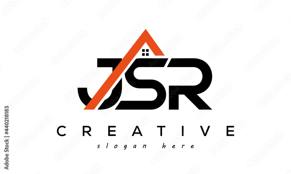 JSR letters real estate construction logo vector Stock Vector | Adobe Stock