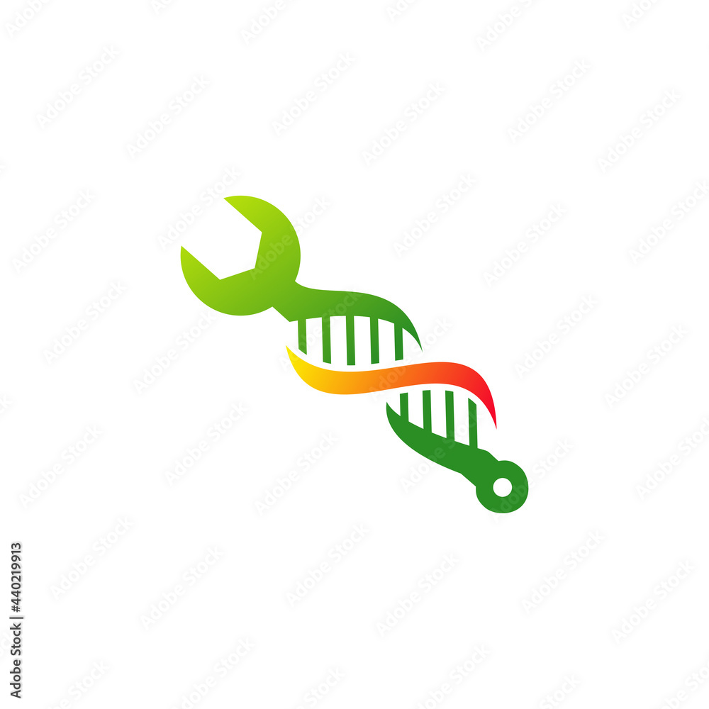 Mechanic DNA logo vector template, Creative DNA logo design concepts ...