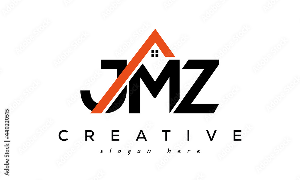 JMZ letters real estate construction logo vector Stock Vector | Adobe Stock