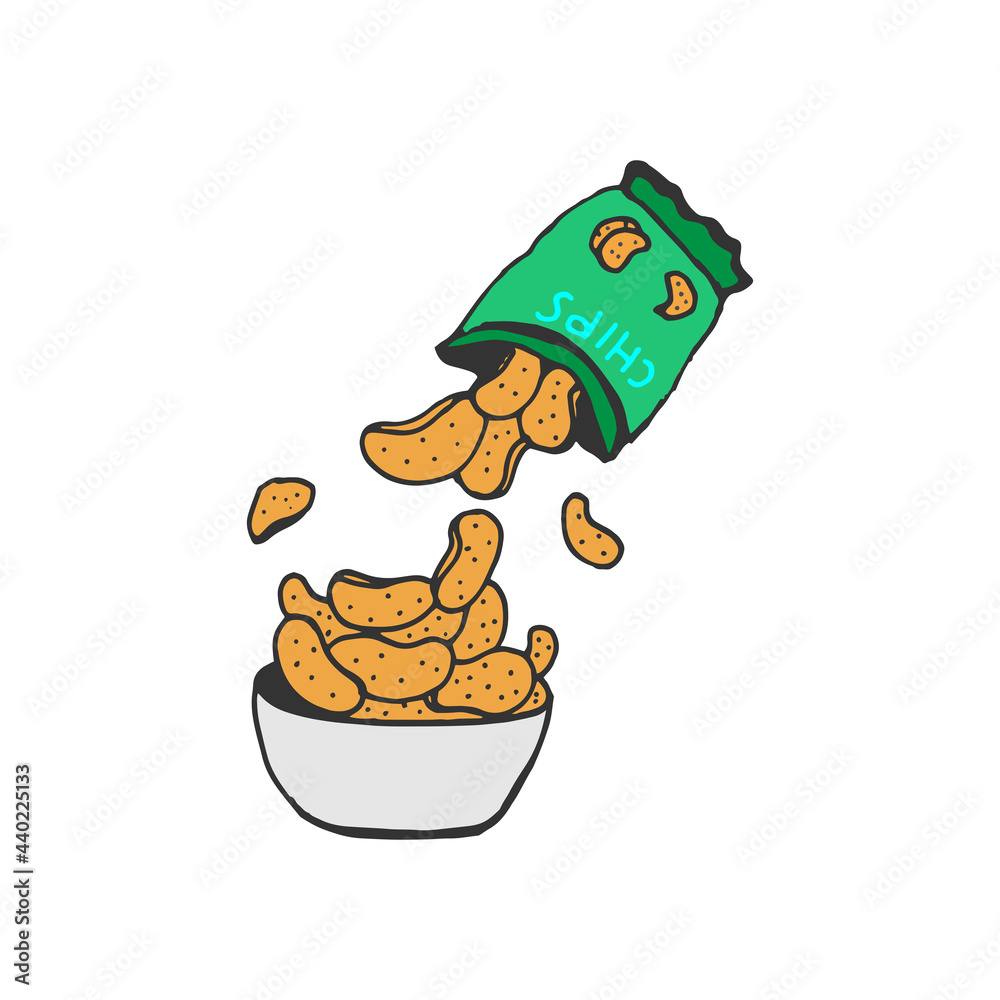 Bowl Of Chips Clipart