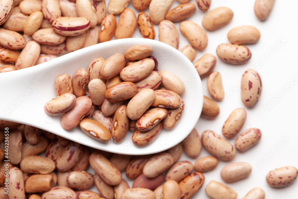 macro Close-up of Organic Lobia, ( Lobia ) or kidney beans dal on a ...