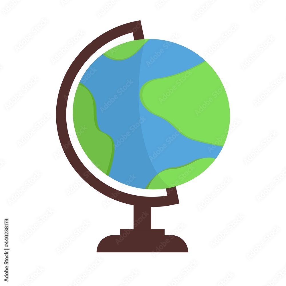 Vector illustration. School globe. Can be used to create school flyers ...