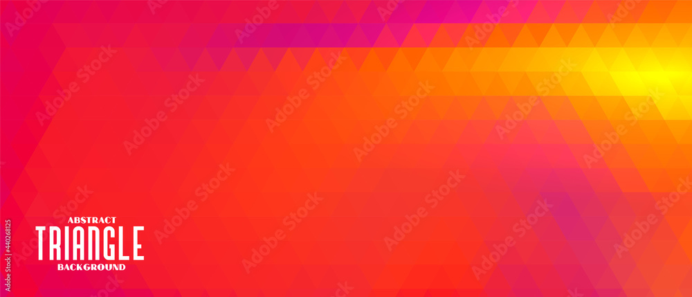 abstract red triangle banner design Stock Vector | Adobe Stock