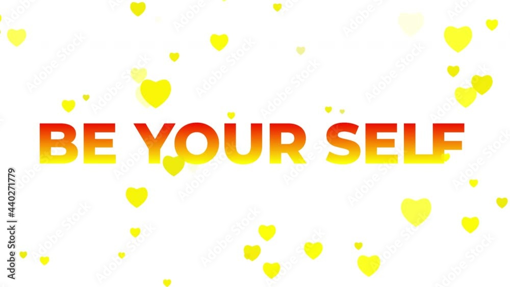 LGBTQ. Be your self text animation. LGBT flag color palette. Parade of ...