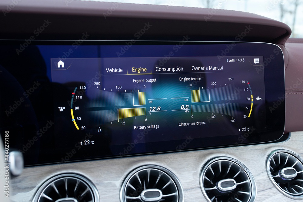 Mercedes-Benz's new E-Class model E 300 Cabriolet is on the road. It ...