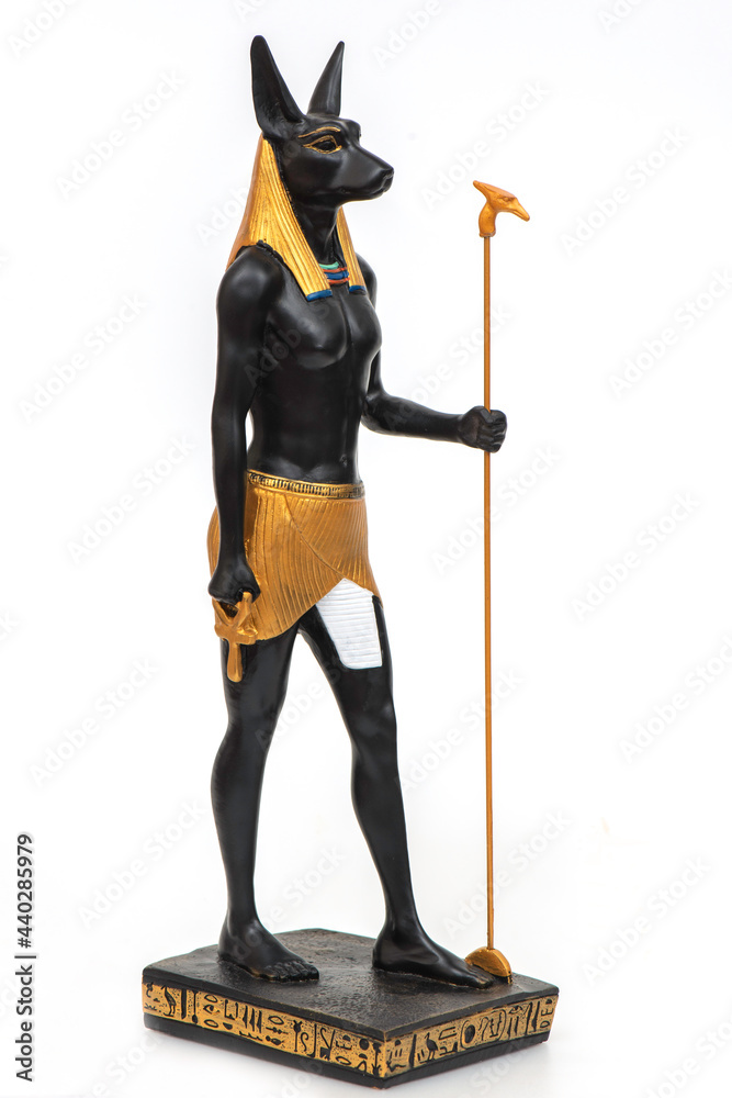 Foto de Anubis, God of death. is an ancient Egyptian statue ...