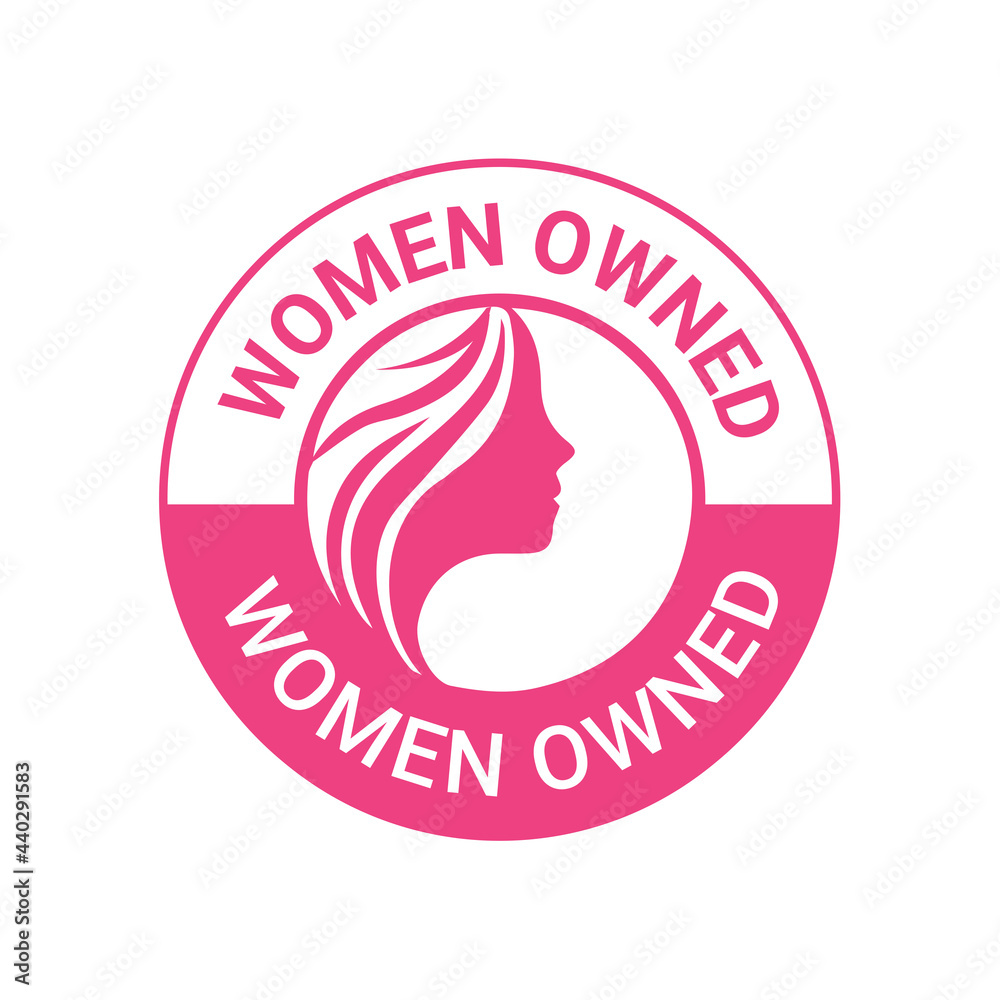 Women Owned Logo. Women Owned vector logo design, Women Owned Business ... Women Owned Logo. Women Owned vector logo design, Women Owned Business ...