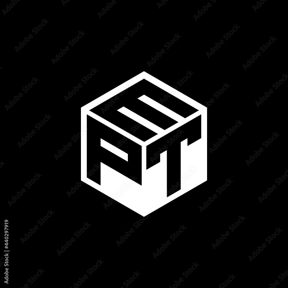 PTM letter logo design with black background in illustrator, vector ...