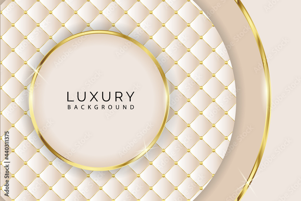 Light diamond shape luxury background with golden circle Stock Vector ...