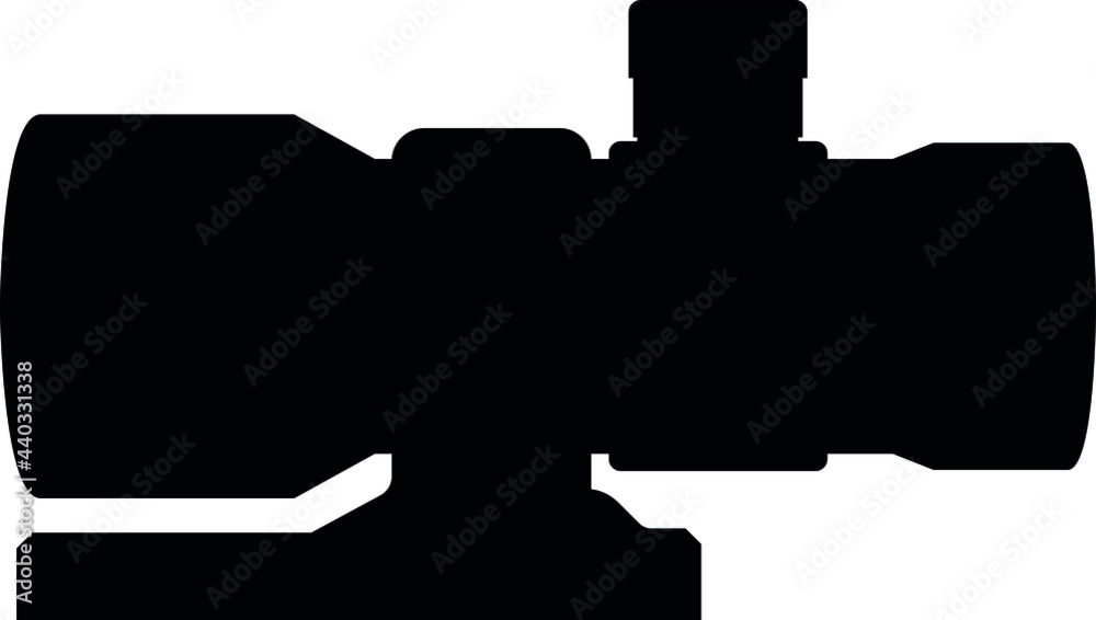 Red Dot reflector sight or reflex sight is optical sight telescopic ...