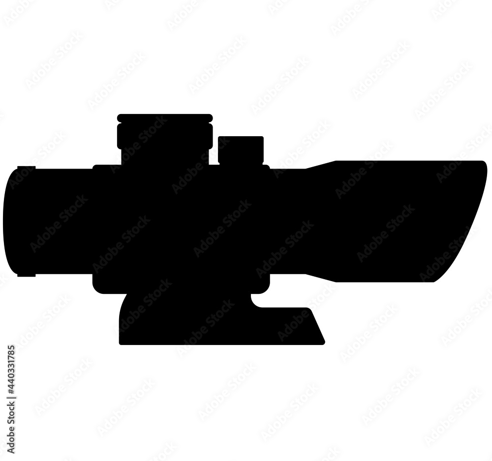Red Dot reflector sight or reflex sight is optical sight telescopic ...