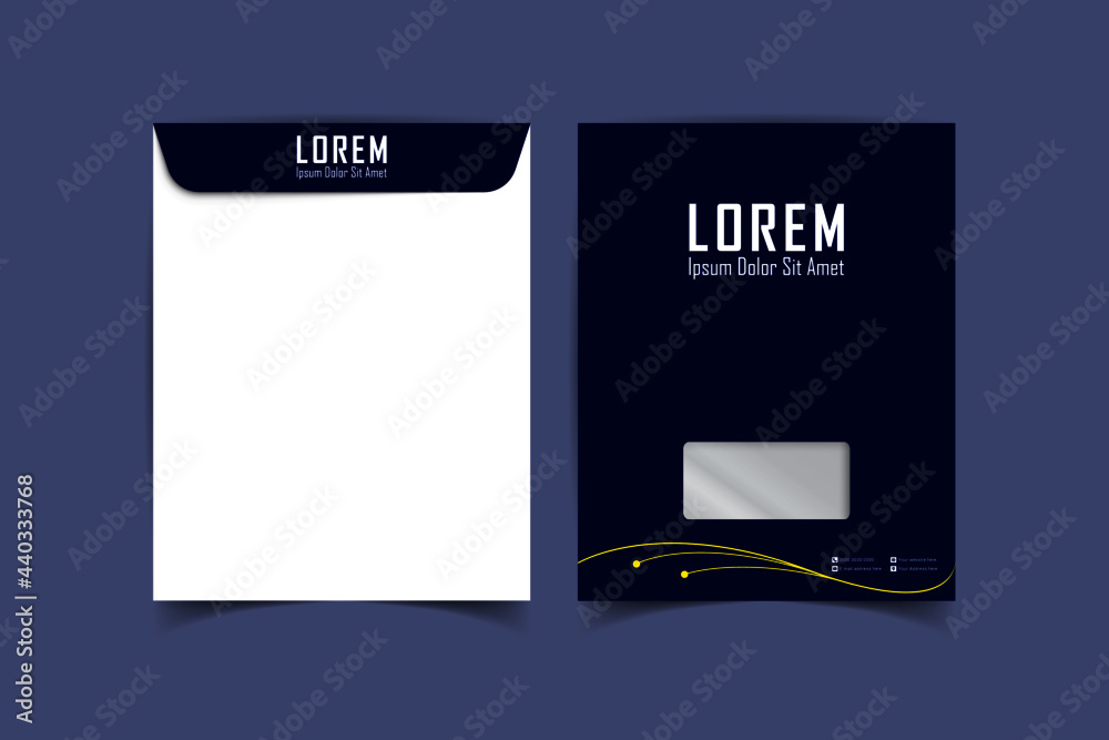 Envelope A4. Envelope A4 vector design. digital hand drawn. Paper ...
