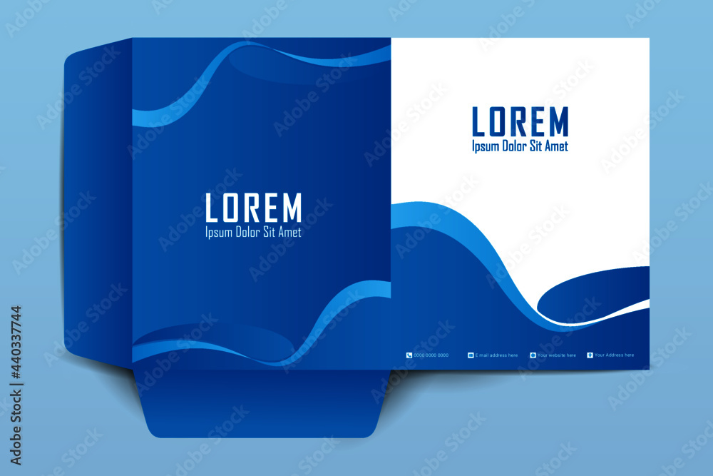 Folder design, cover for catalogue, brochures, layout for placement of ...