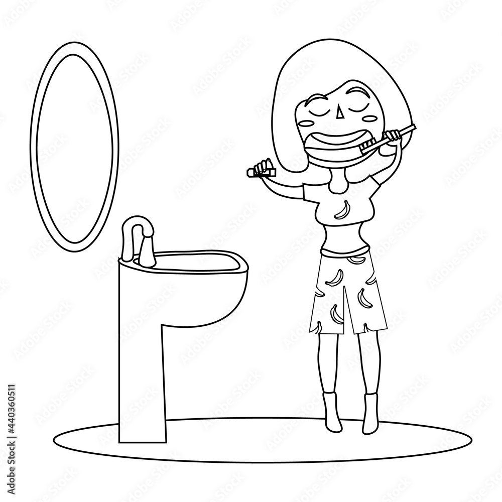 Coloring book for children.Illustration isolated on white background ...