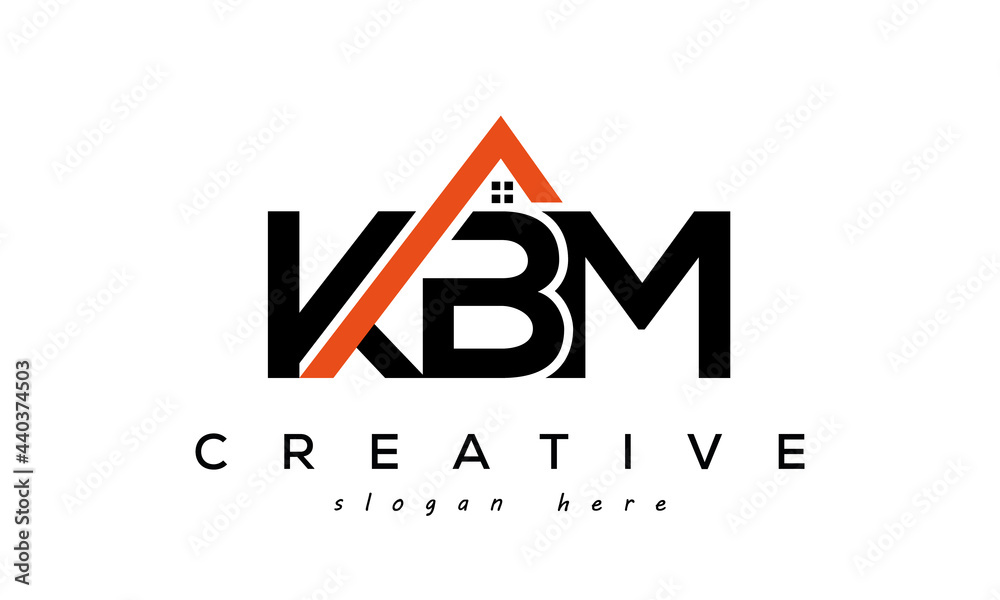 KBM letters real estate construction logo vector Stock Vector | Adobe Stock