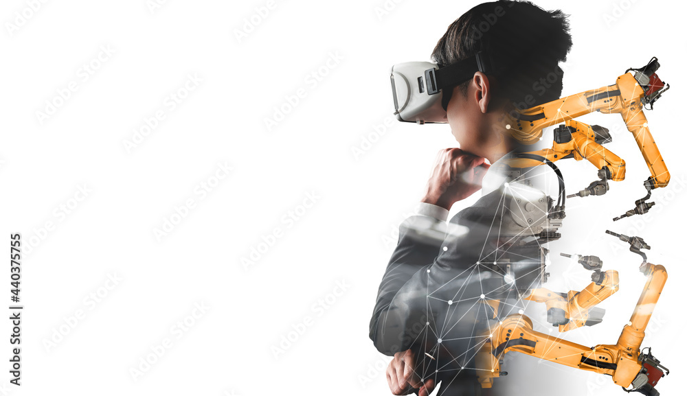 Future VR technology for mechanized industry robot arm control ...