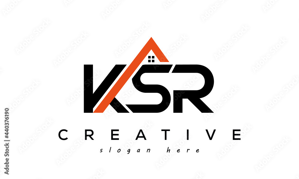 KSR letters real estate construction logo vector Stock Vector | Adobe Stock