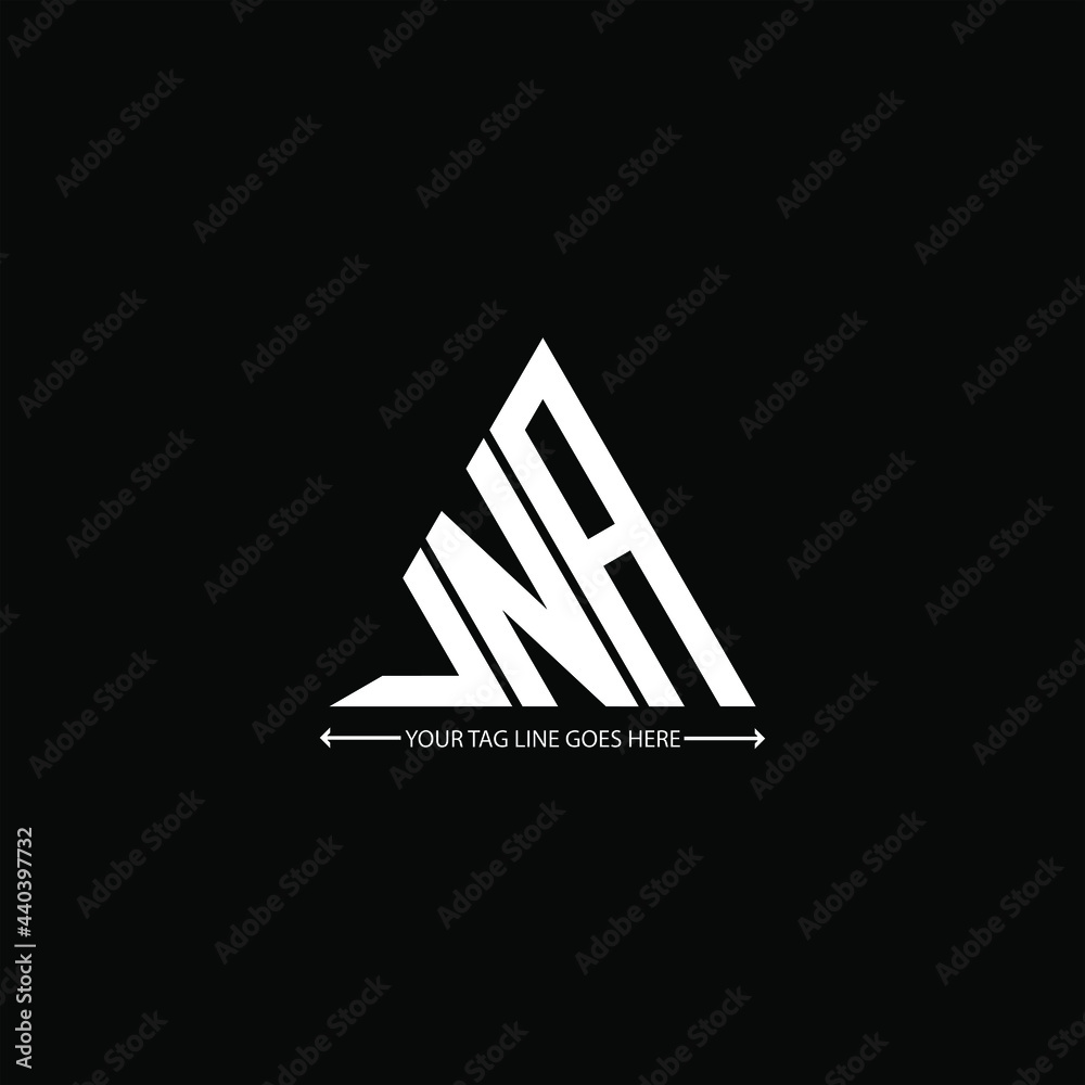 jna letter logo creative design. jna unique design Stock Vector | Adobe ...