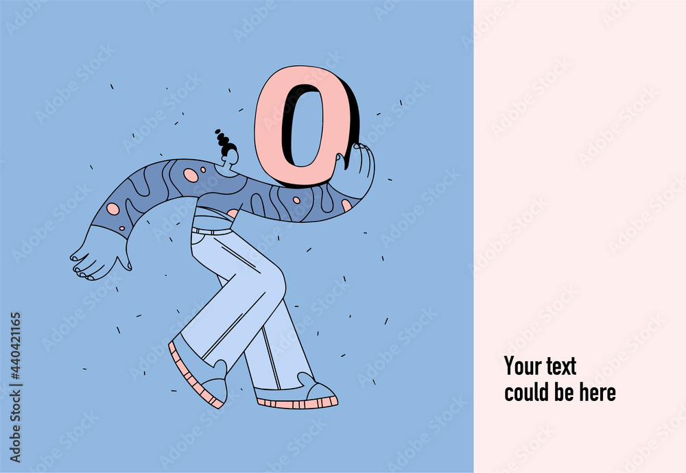 Linear business illustration for website banner or presentation slide ...