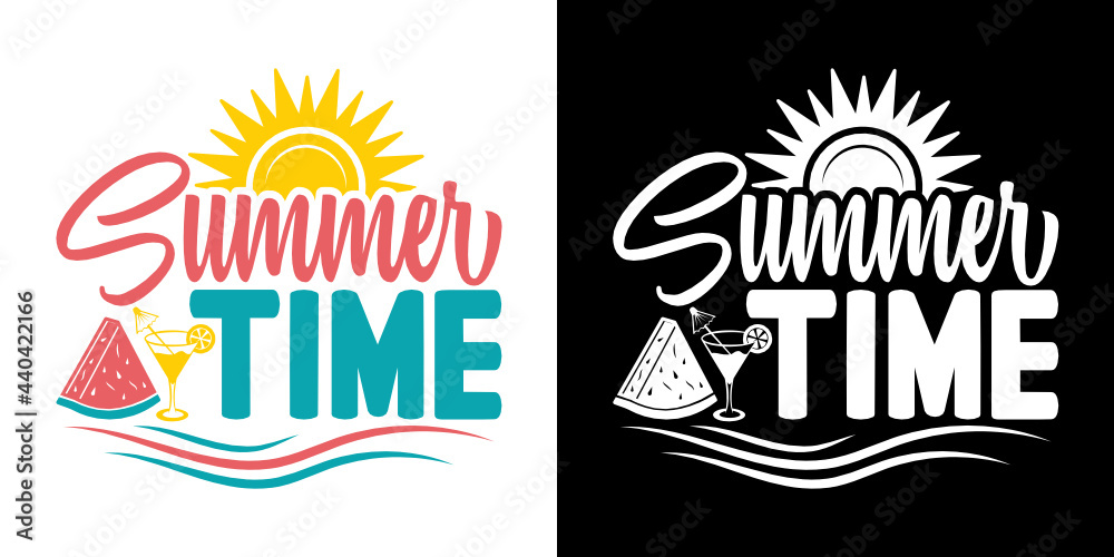 Summer Time SVG Cut File | Summer Svg | Sun Svg | Drink Svg ...