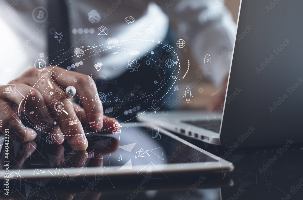 Ai Artificial Intelligence, Bi, Business intelligence, IoT Internet of ...