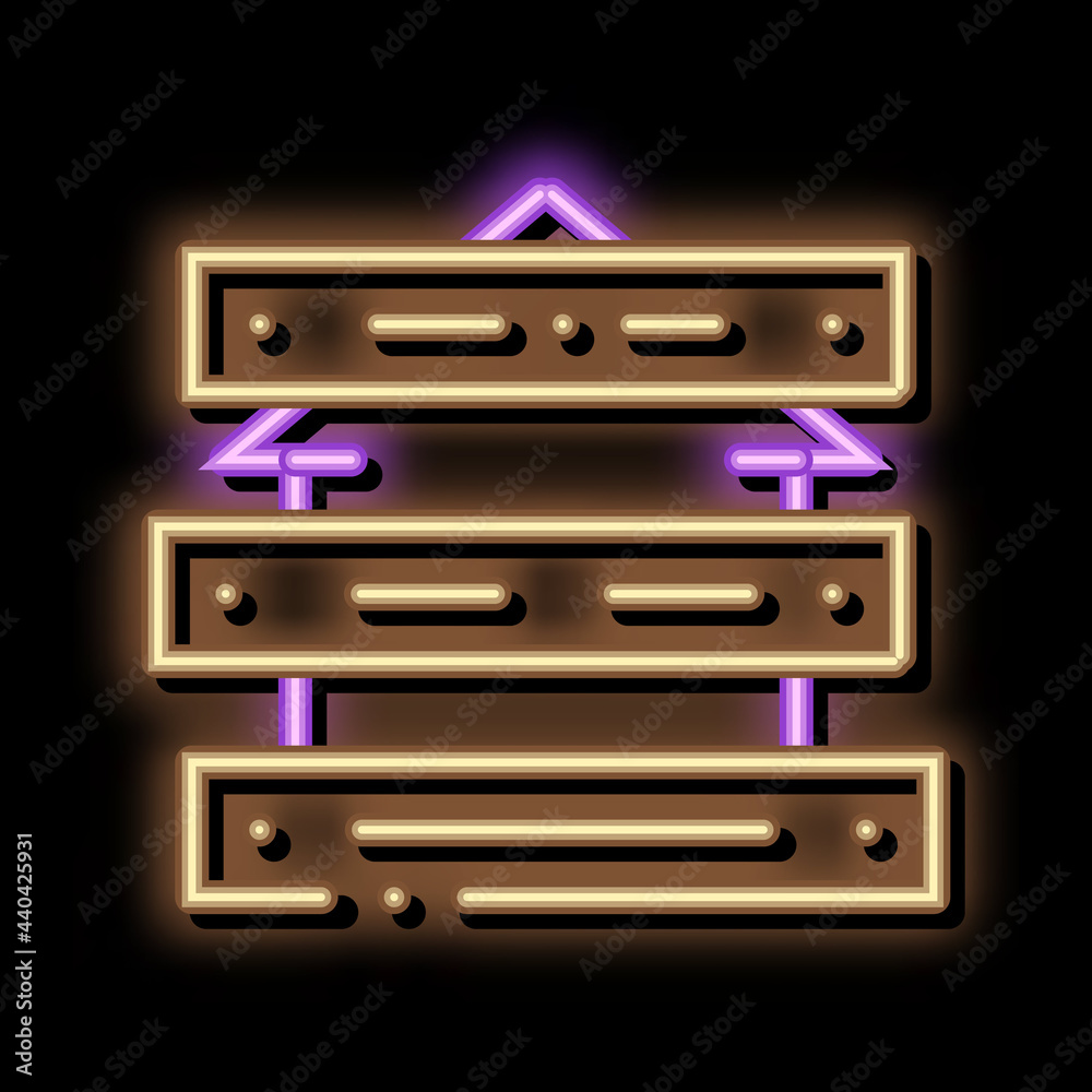 territory of house impassable for people neon light sign vector ...