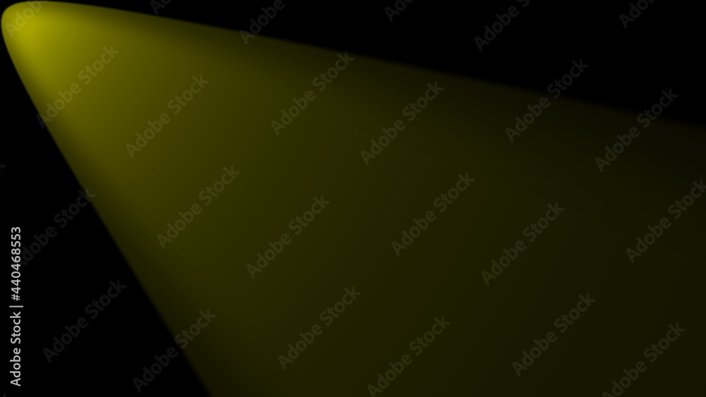 Empty brick wall with yellow neon spotlight with copy space. Lighting ...