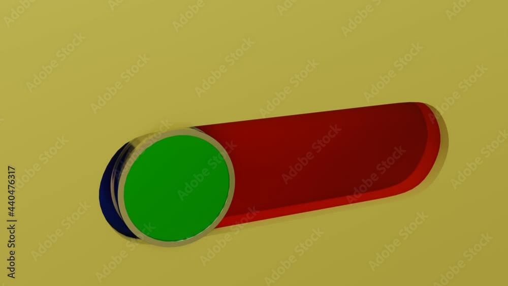 the green valve moves back and forth and changes the color of the hole ...