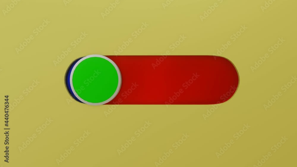 Vidéo Stock the green valve moves back and forth and changes the color ...