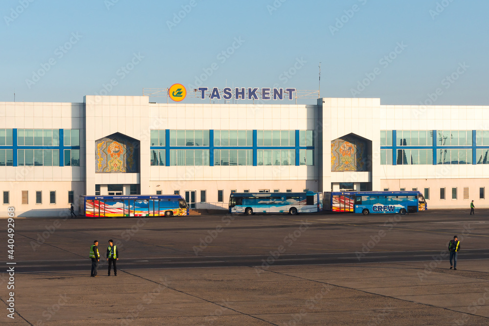 Islam Karimov Tashkent International Airport Passengers Terminal In Islam Karimov Tashkent International Airport Passengers Terminal In